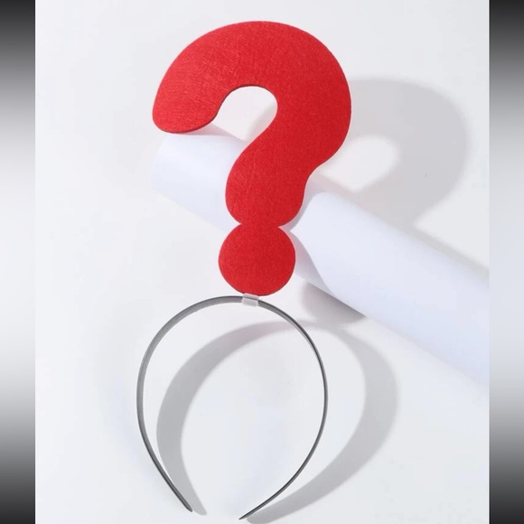 Kathrono | Accessories | Awesome Pop Art Large Question Mark Headband ...